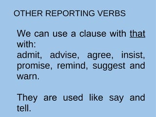 Reported Speech | PPT