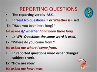 Reported speech | PPT