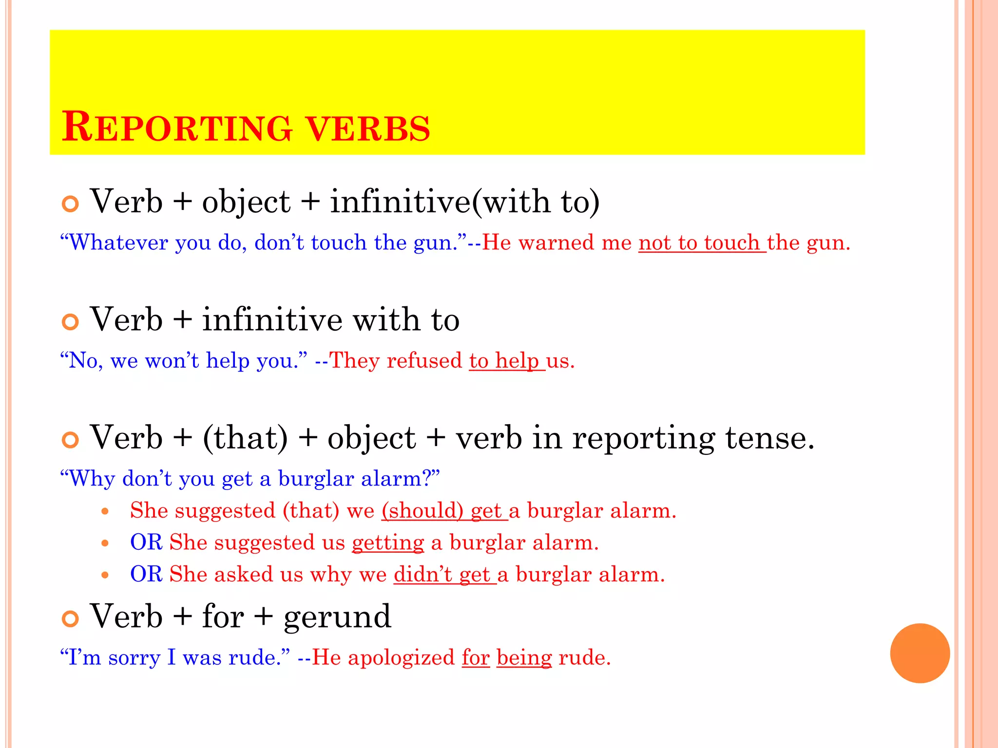 Reported speech versus Direct speech | PPTX