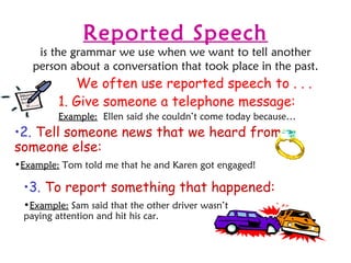 Reported speech | PPT