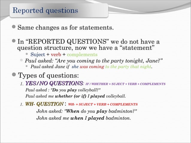 Reportedspeech. Upper intermediate level . | PPS | Sports