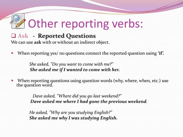 Reported speech | PPT