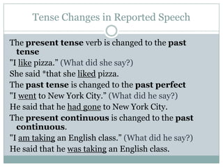 Reported speech | PPTX