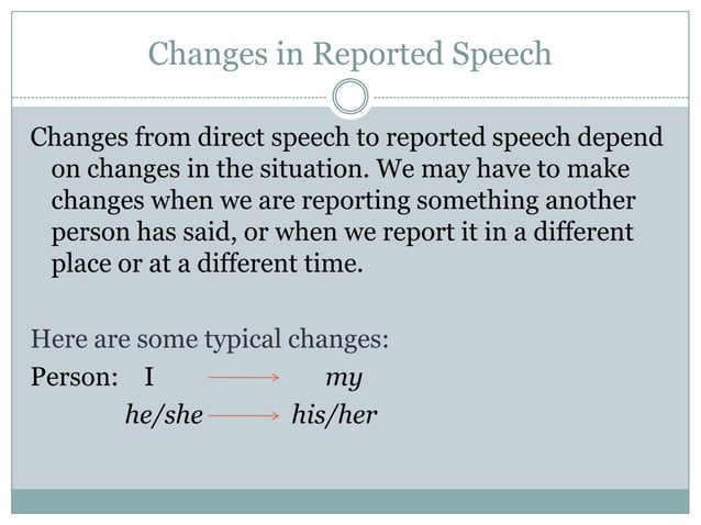 Reported speech | PPTX