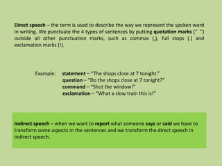Reported speech | PPT
