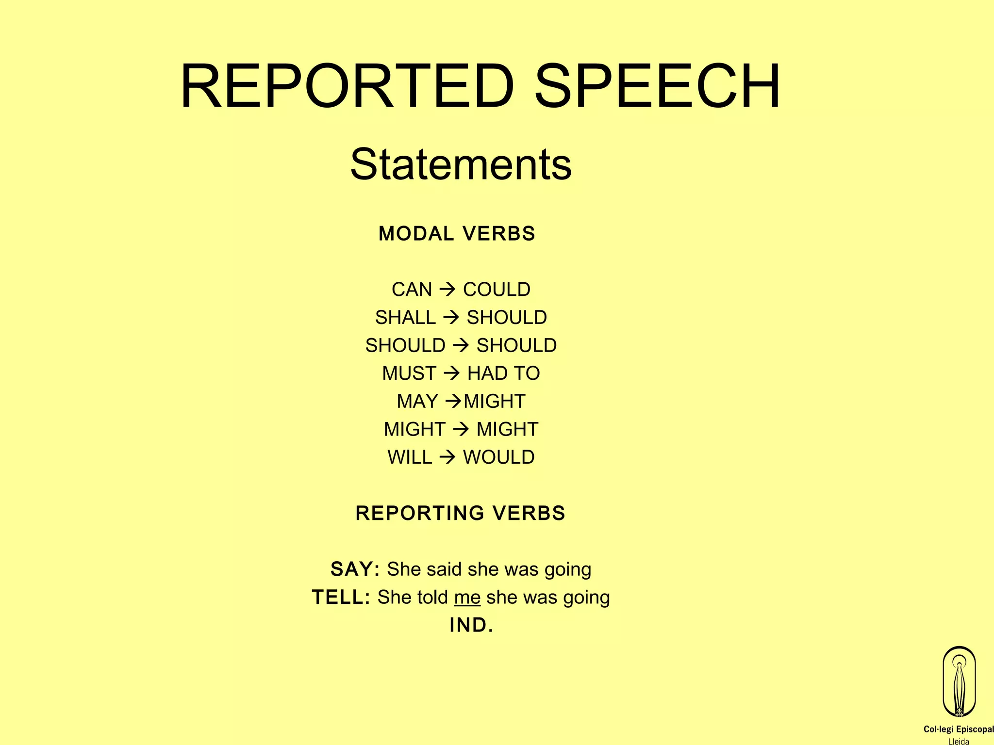Reported Speech | PPT