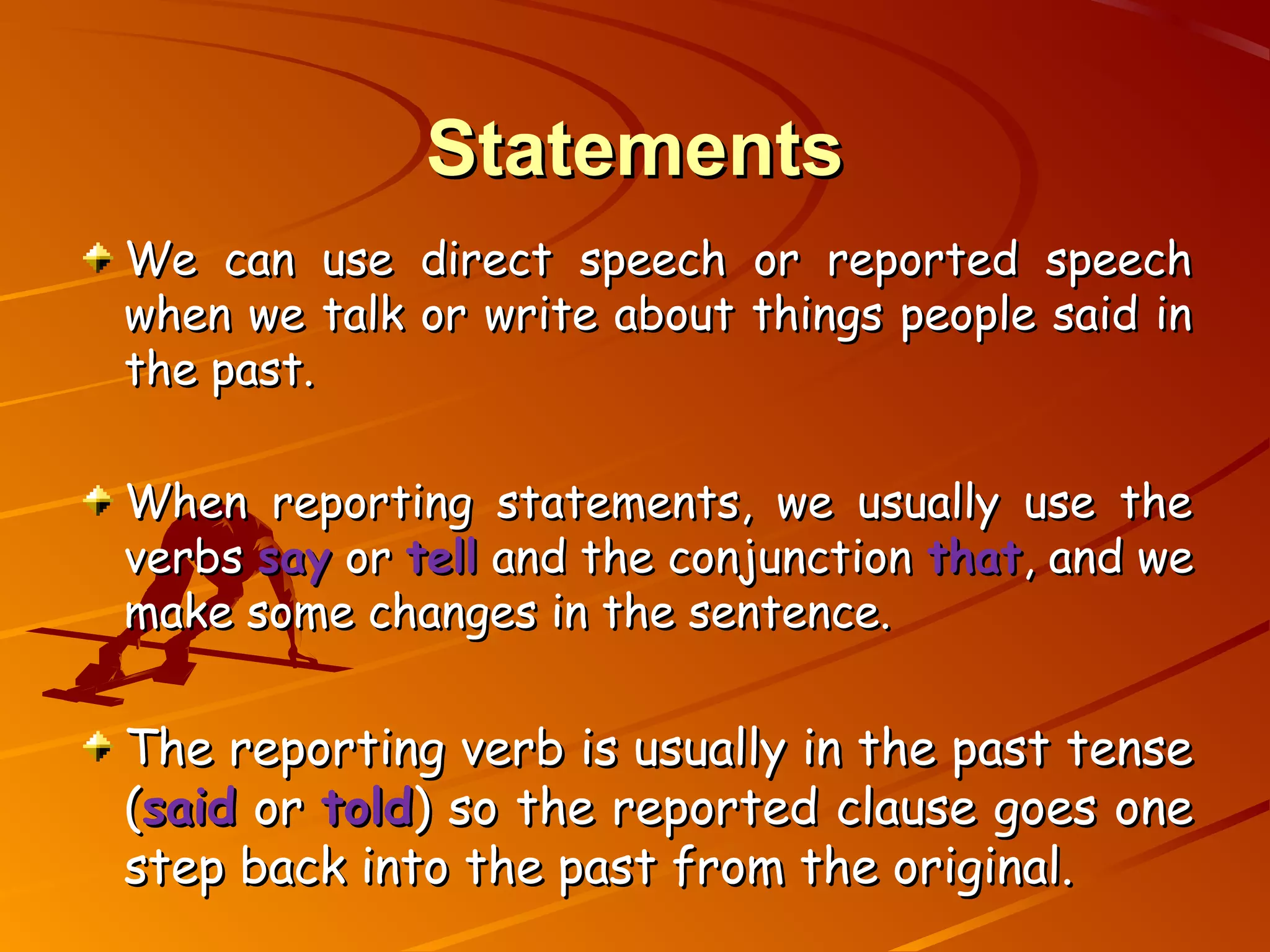 Reported Speech | PPT