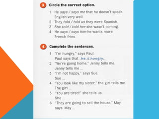 REPORTED SPEECH | PPT