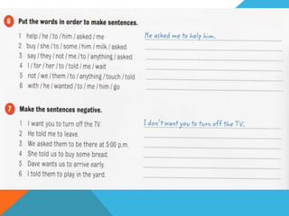 REPORTED SPEECH | PPTX