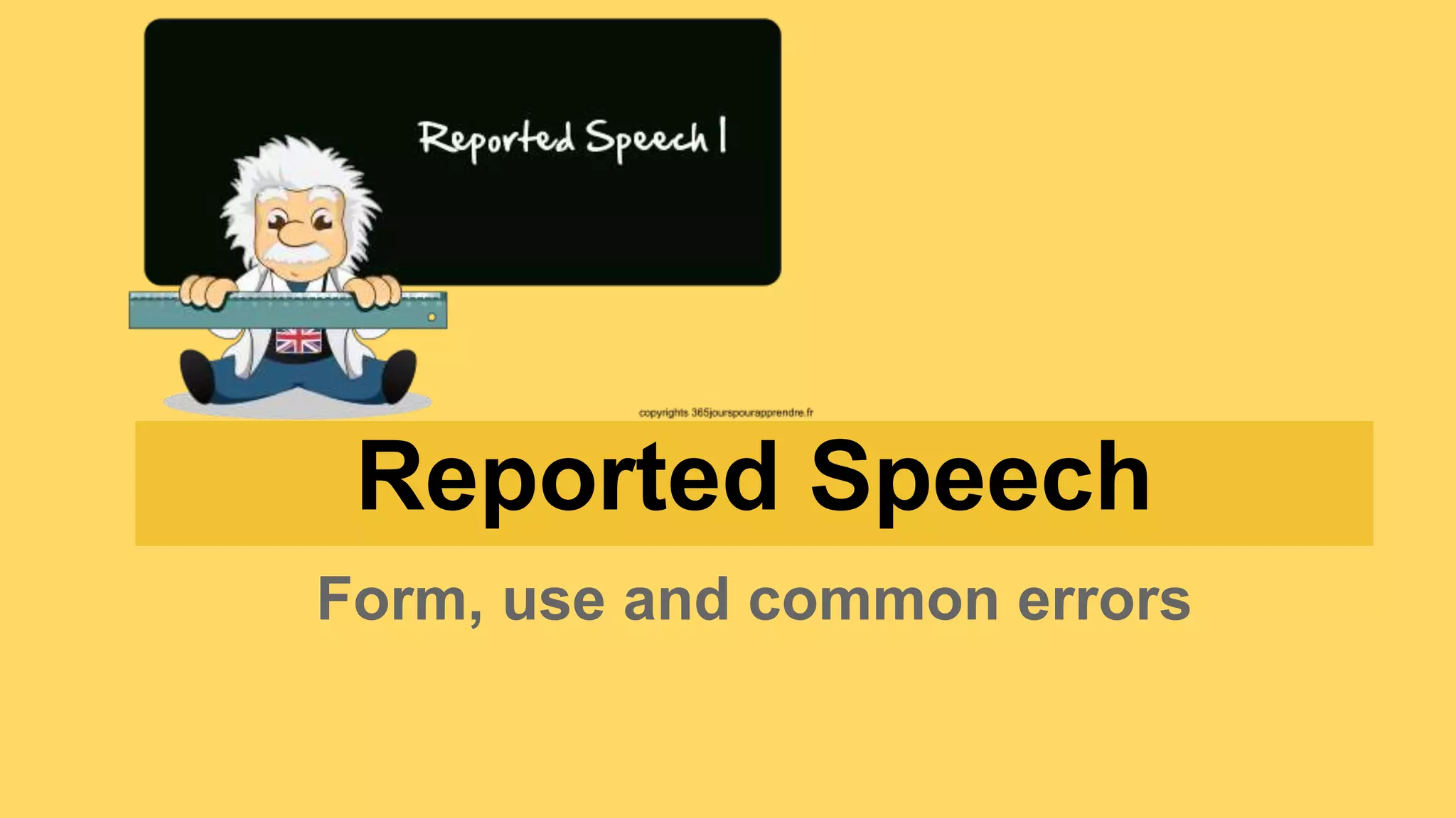 Reported speech | PPTX