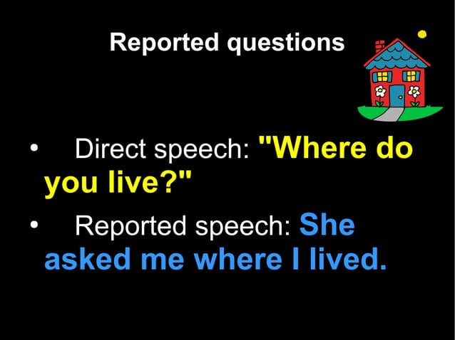 Reported speech | PPT