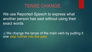 Reported speech | PPTX