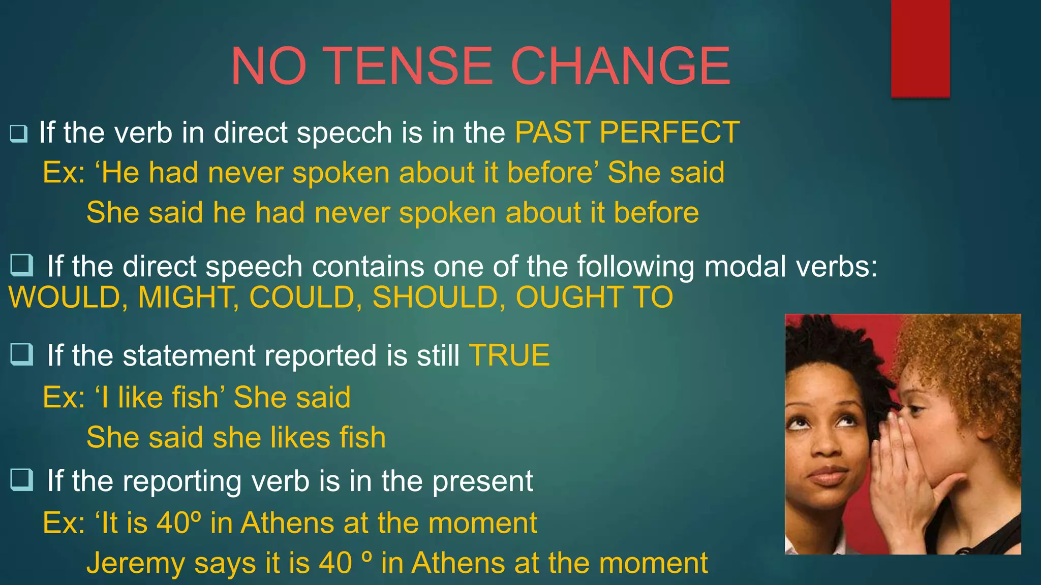 Reported speech | PPT