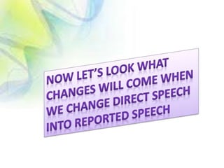 Reported speech | PPTX