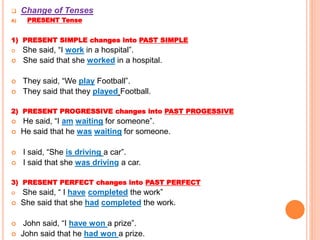 Reported speech | PPT