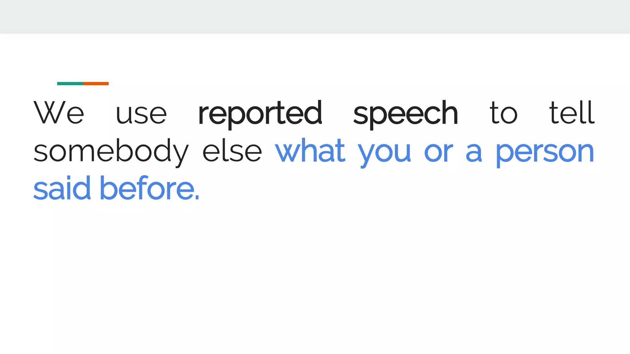 Reported speech | PPTX