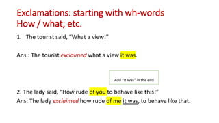 Reported speech | PPT