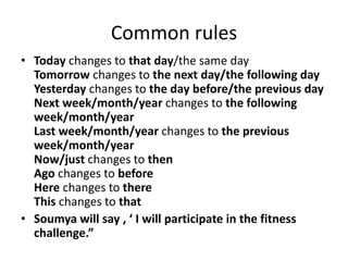 Reported speech | Direct and Indirect speech | PPTX