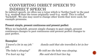 English grammar Reported Speech how to use .pptx