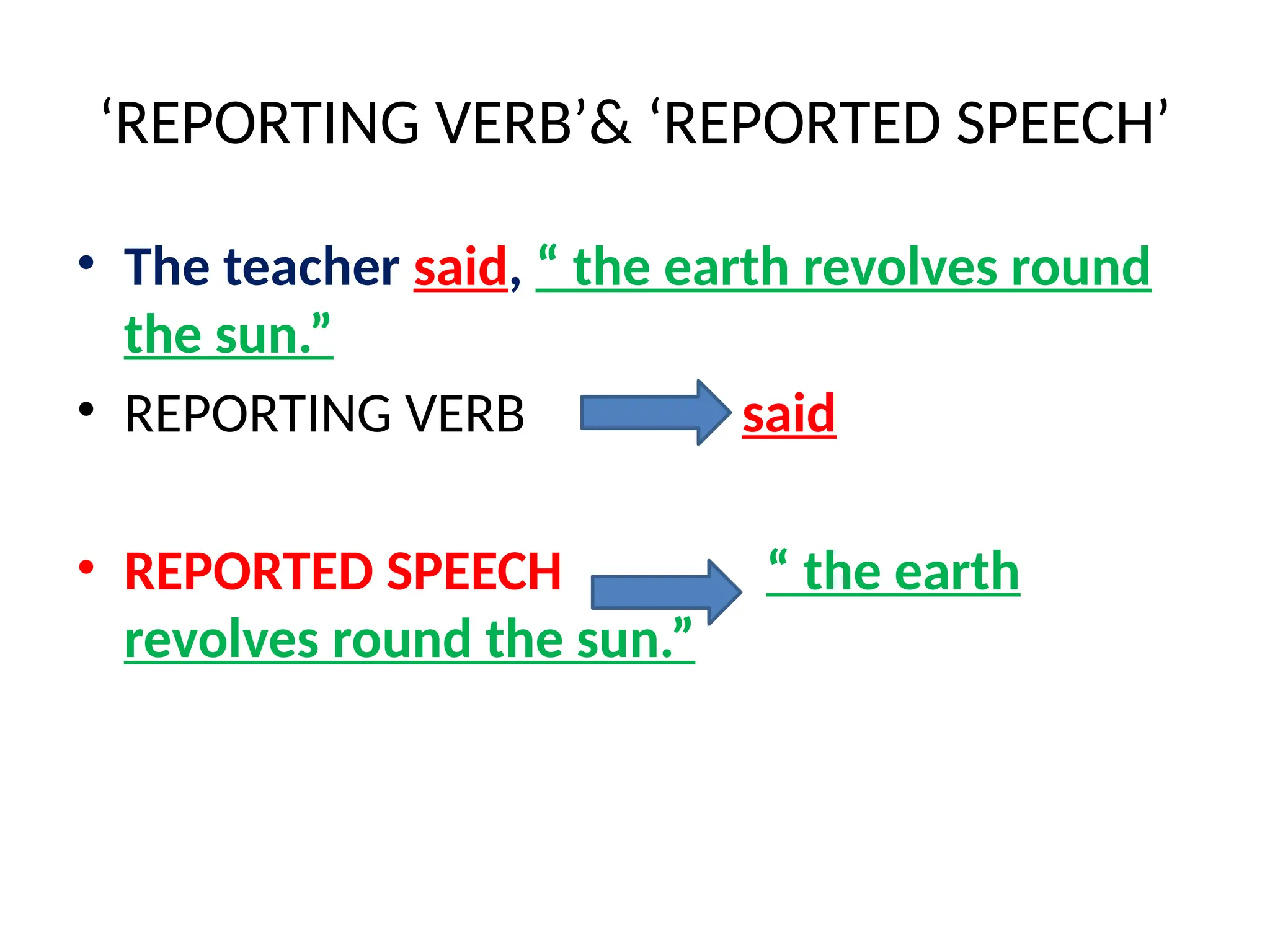 Reported Speech.pptx, ENGLISH 8TH,9TH,10TH | PPTX