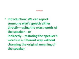 Reported Speech.pptx, ENGLISH 8TH,9TH,10TH | PPTX