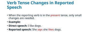 reported speech grammar rule form ,changing tenses, pronouns.pptx
