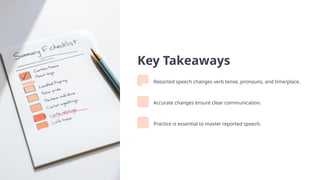 Mastering Reported Speech: A Complete Guide to Indirect Communication.pptx