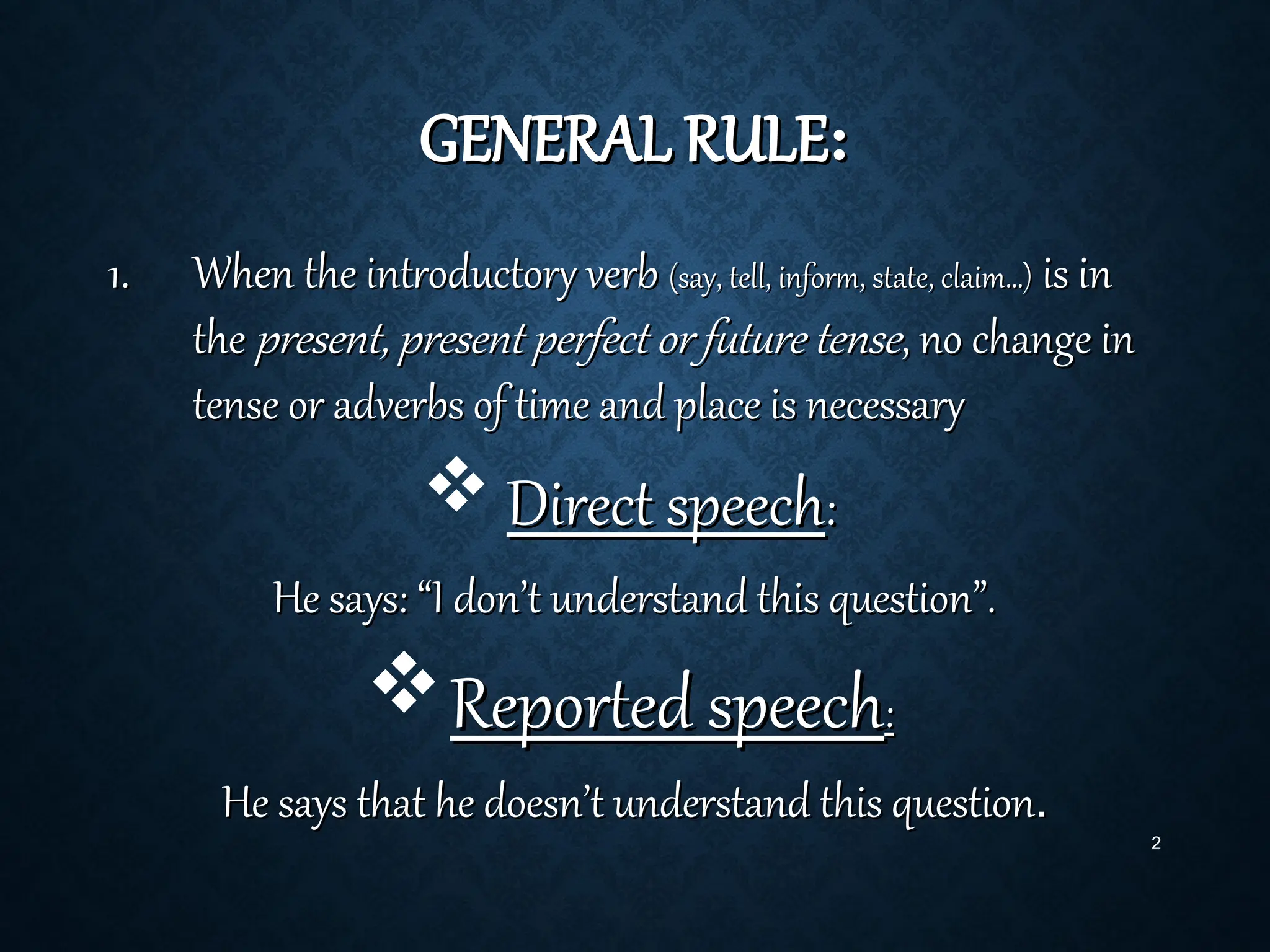 REPORTED SPEECH.ppt download free best ppt | PPT