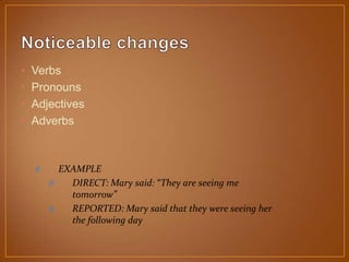 Reported speech advanced | PPTX