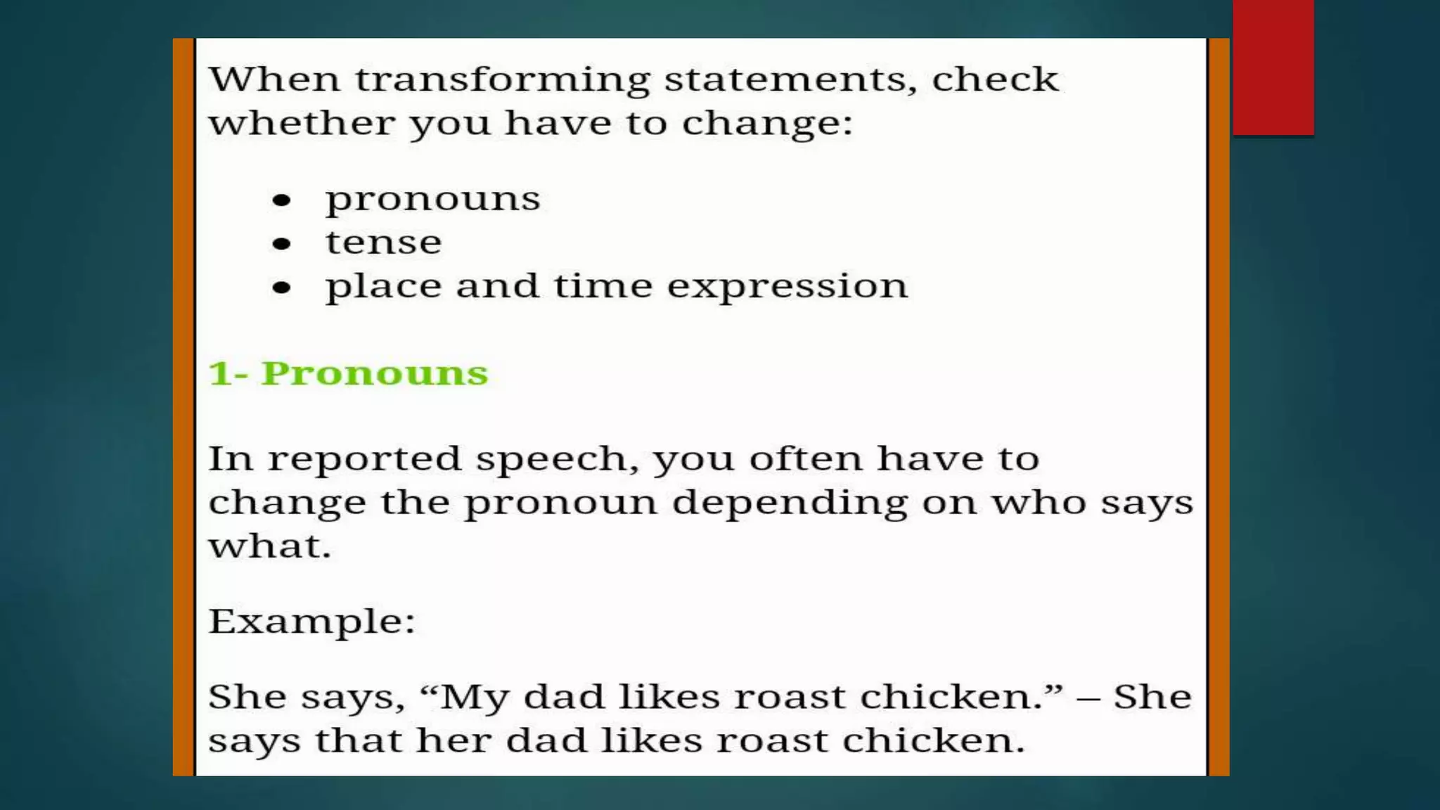Reported speech all tenses and modals to use | PPT