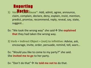 Reported speech | ODP