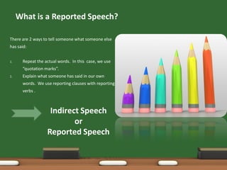 Guidelines in Writing a Reported Speech | PDF