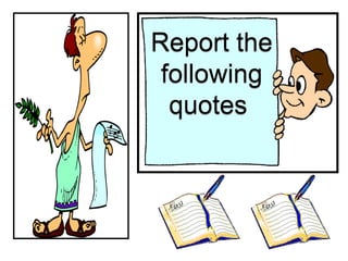 reported speech grammar drills, review, explanation, exercises | PPTX