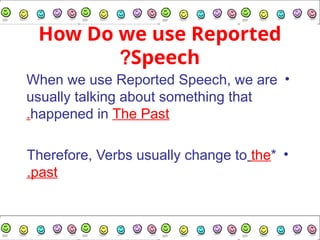 reported speech grammar drills, review, explanation, exercises | PPTX