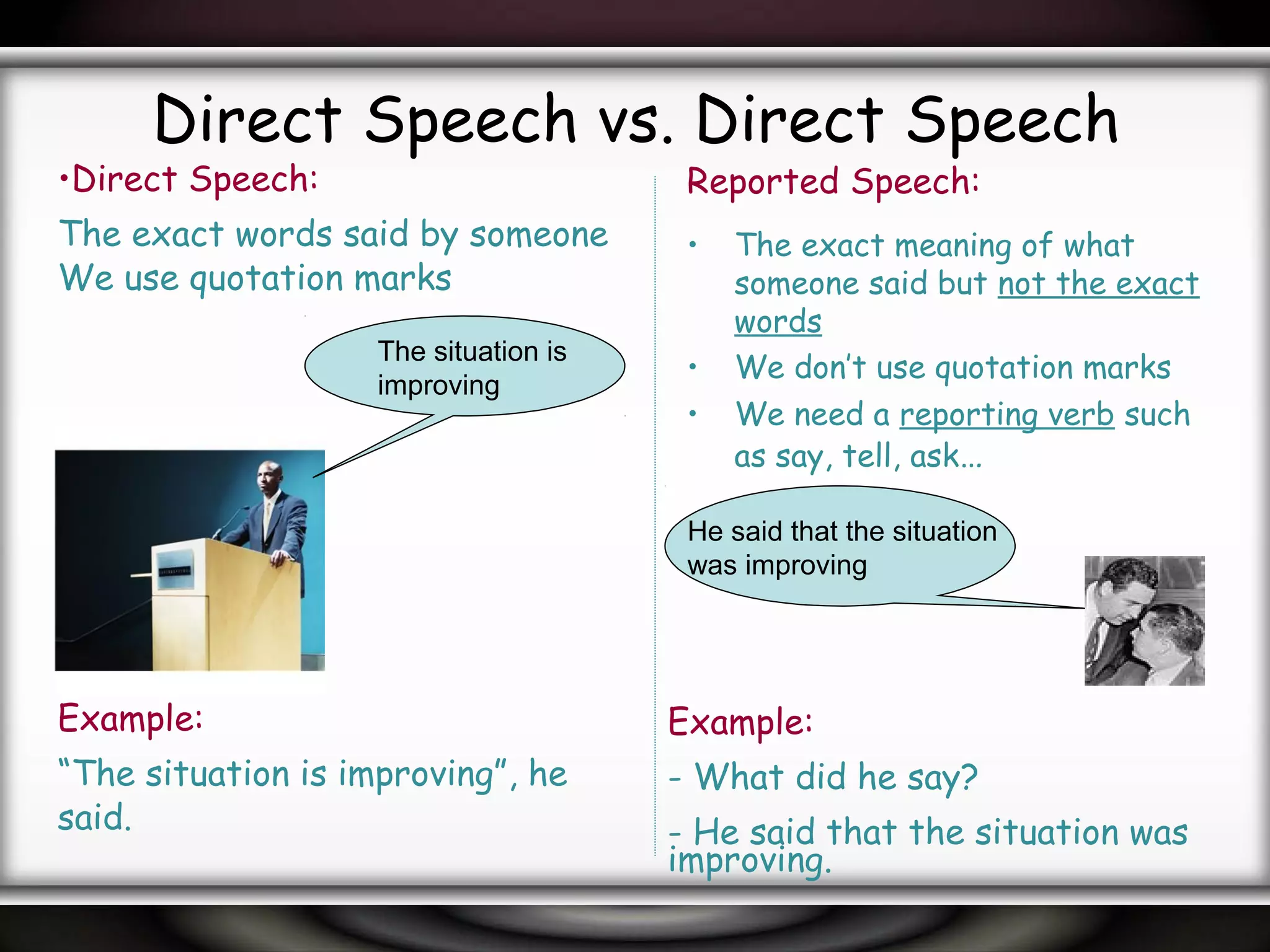 Reported speech 1 | PPS