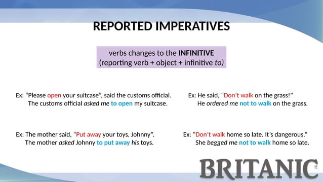 REPORTED SPEECH FOR PRACTICE WITH STUDENTS | PPTX