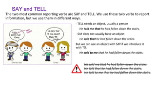 Reported speech B1 | PPTX