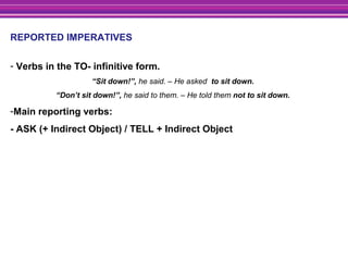 Reported speech eso apli | PPT