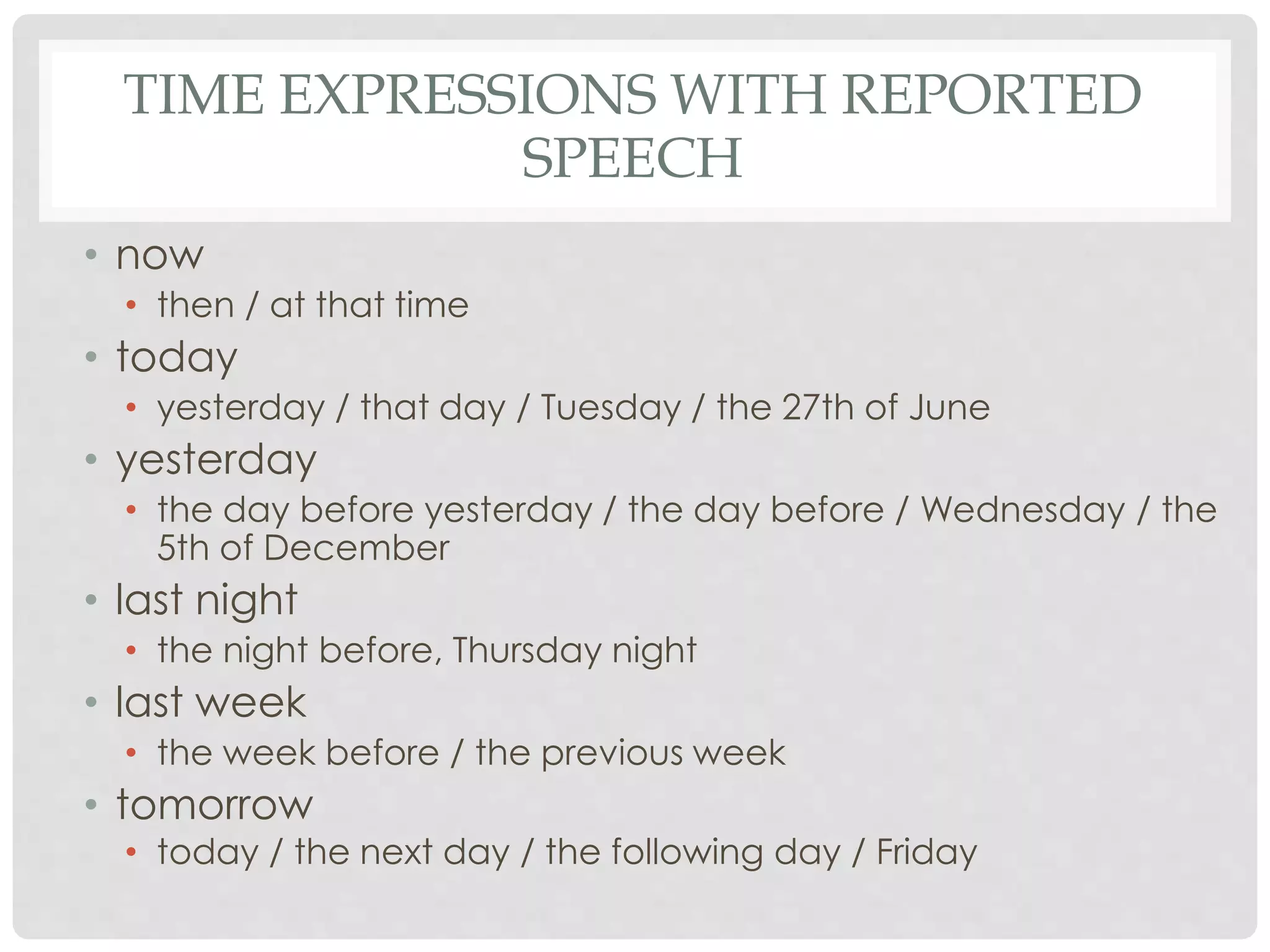 Reported speech | PPTX