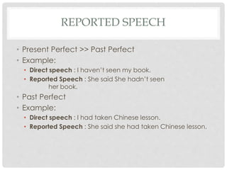 Reported speech | PPTX
