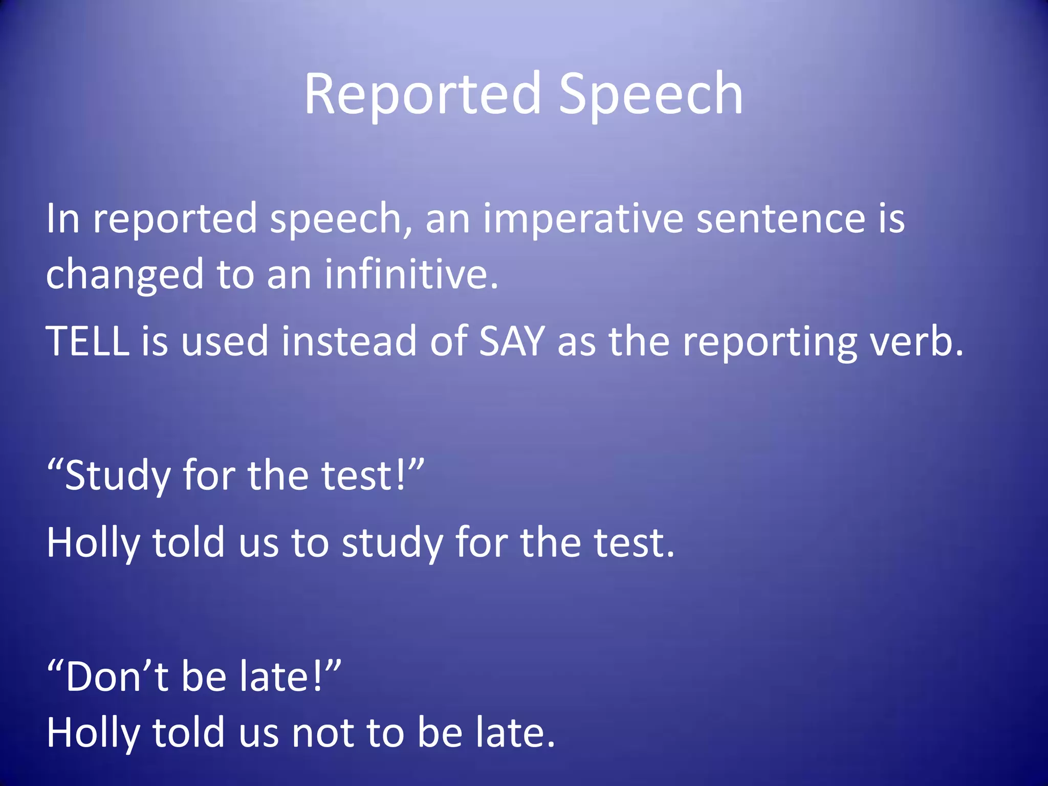 Reportedspeech hc | PPTX
