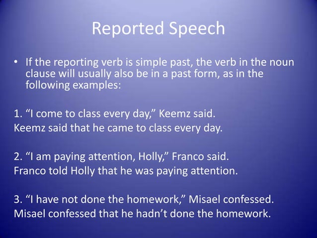 Reportedspeech hc | PPTX
