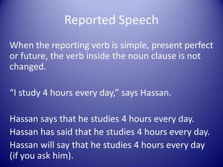 Reportedspeech hc | PPT