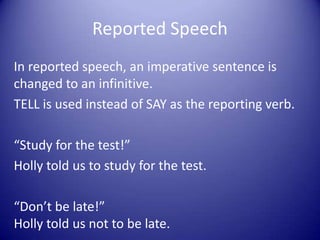 Reportedspeech hc | PPT