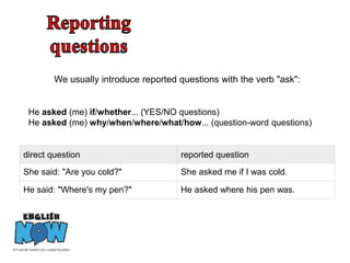 Reported speech | PPT
