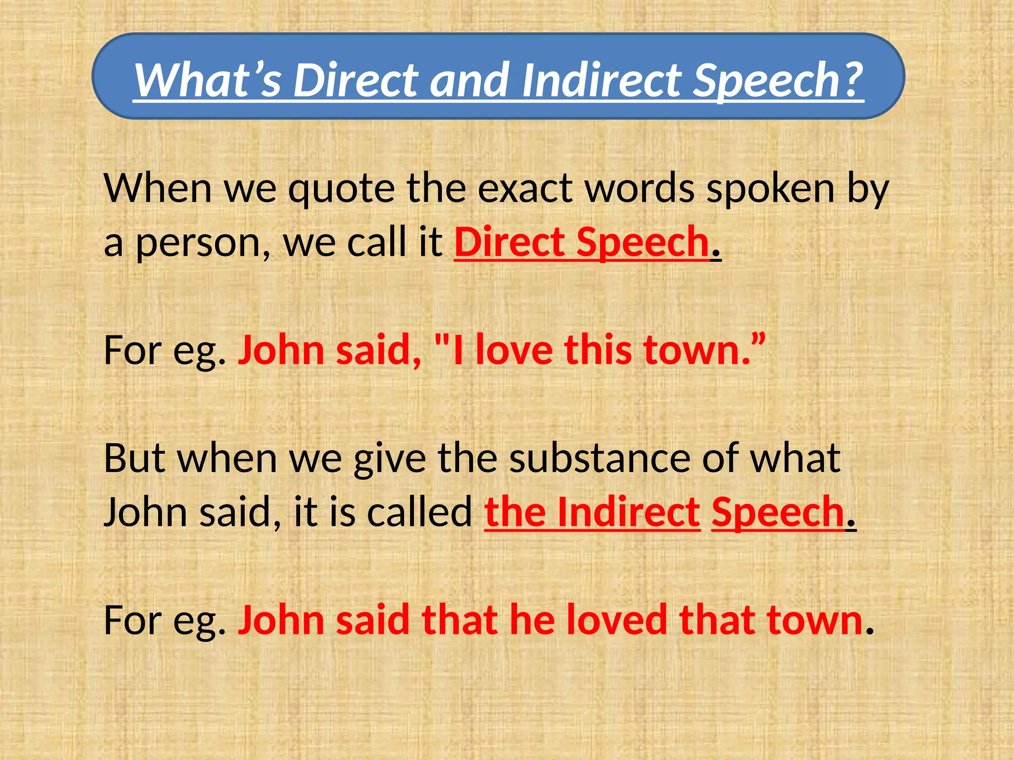 Reported Speech PPT.pptx........................ | PPTX
