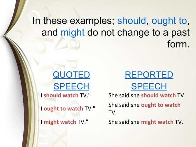 Reported Speech - Verb Form in Noun Clause | PPT