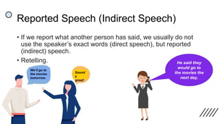 Reported speech and reporting verbs | PPTX