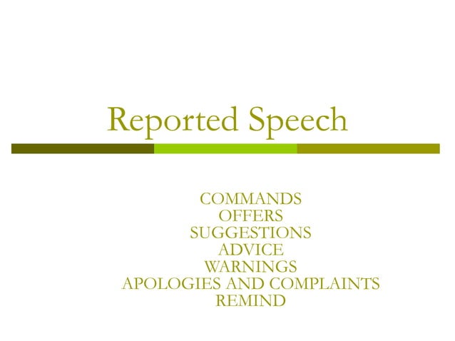 Reported+speech+suggest,offer+and+other | PPT