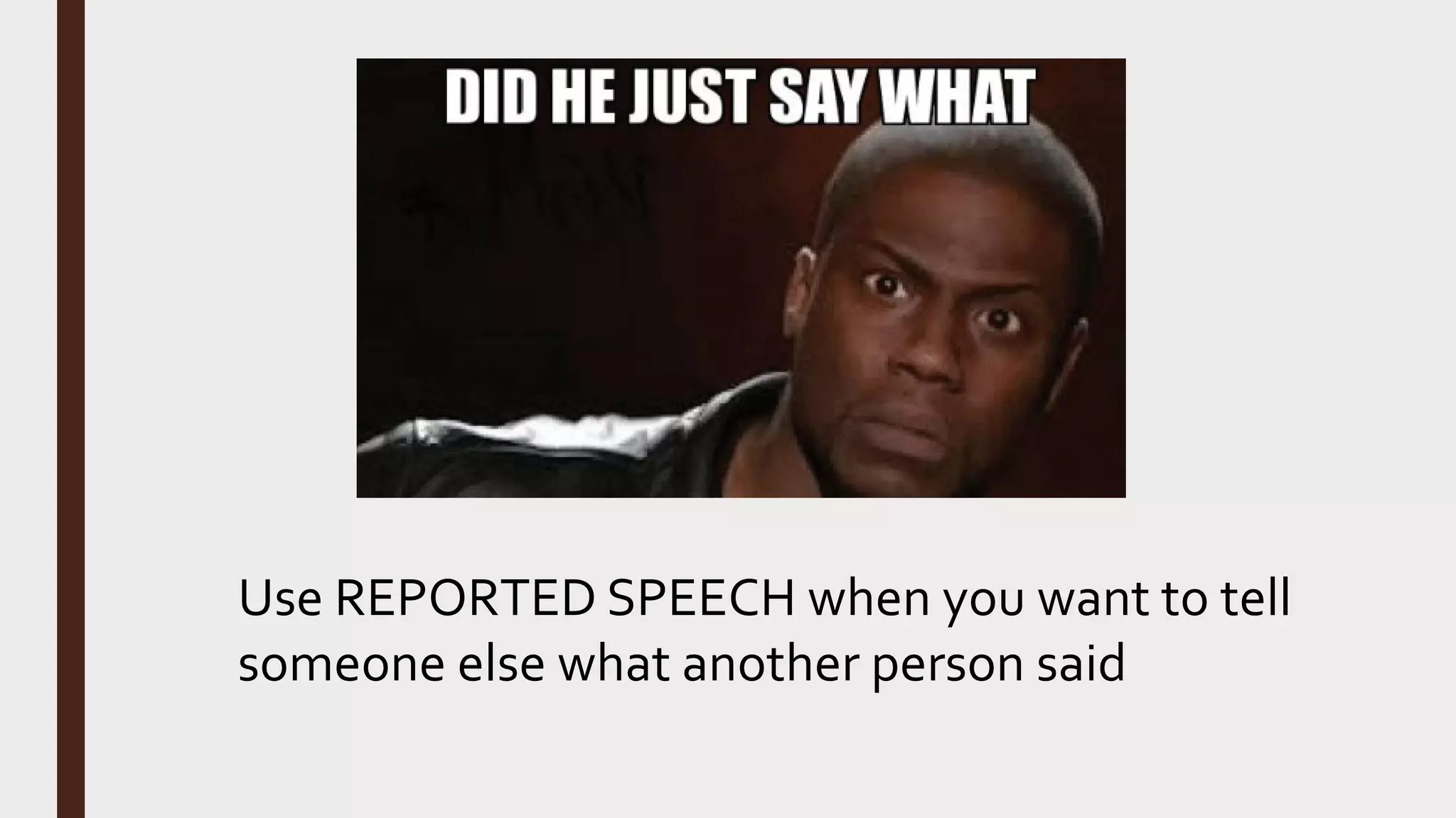 Reported speech | PPTX